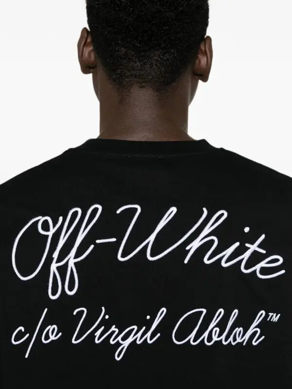Off-White Script Logo Skate T-shirt - Black
