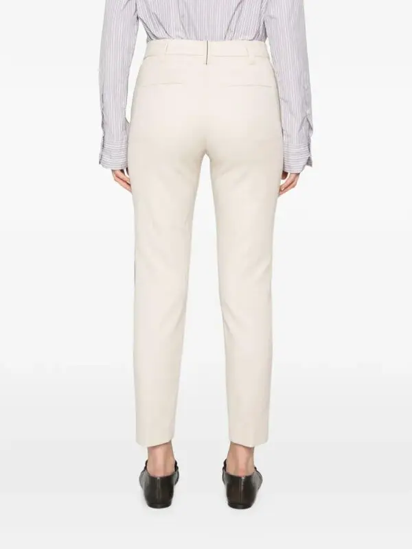 Brunello Cucinelli Cotton Trousers - White