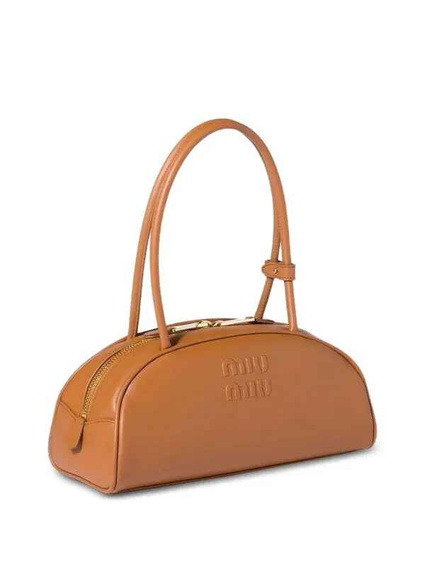 Miu Miu Beau Softy Medium Leather Bag - Brown