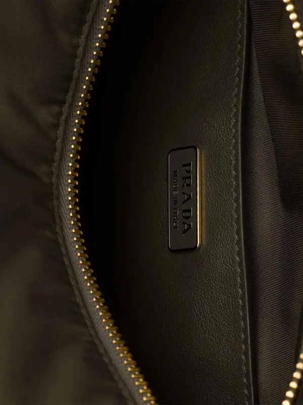 Prada Explore Small Re-nylon And Leather Bag - Green