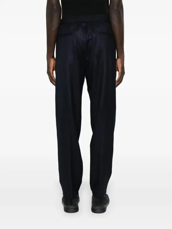 Brunello Cucinelli Wool Flannel Trousers - Blue