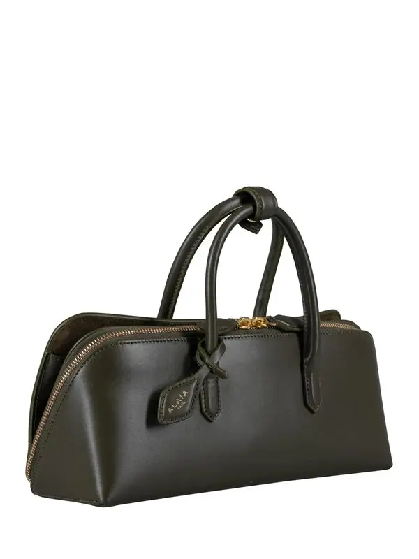 Alaïa Delta Small Bag In Box Calfskin - Green