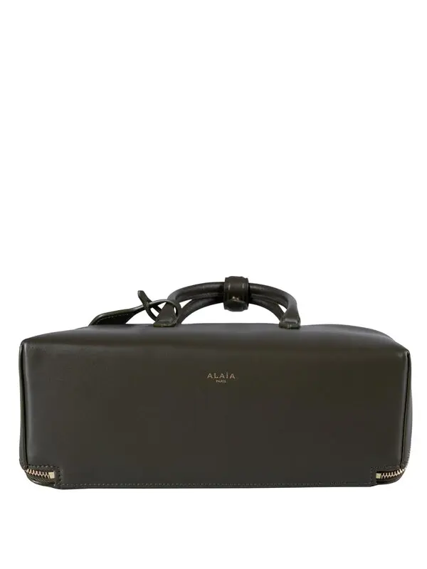 Alaïa Delta Small Bag In Box Calfskin - Green