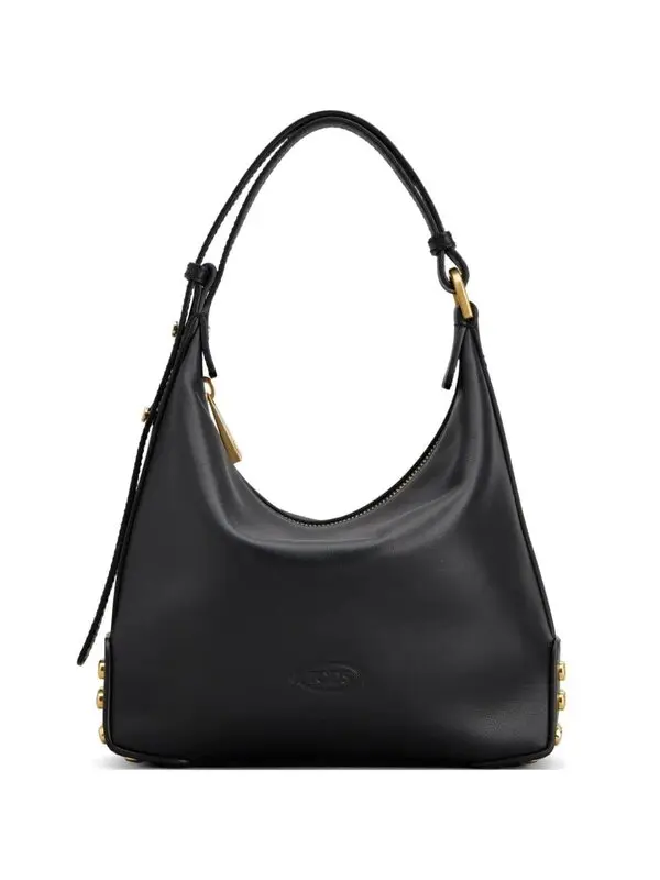TOD'S Metal Dots Leather Mini Bag - Black