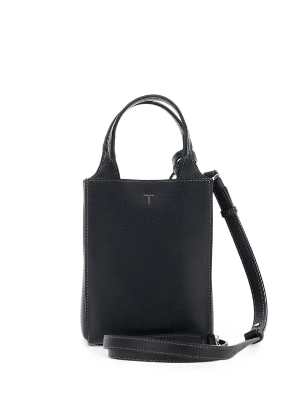 TOD'S Micro Handbag With T-pendant - Black
