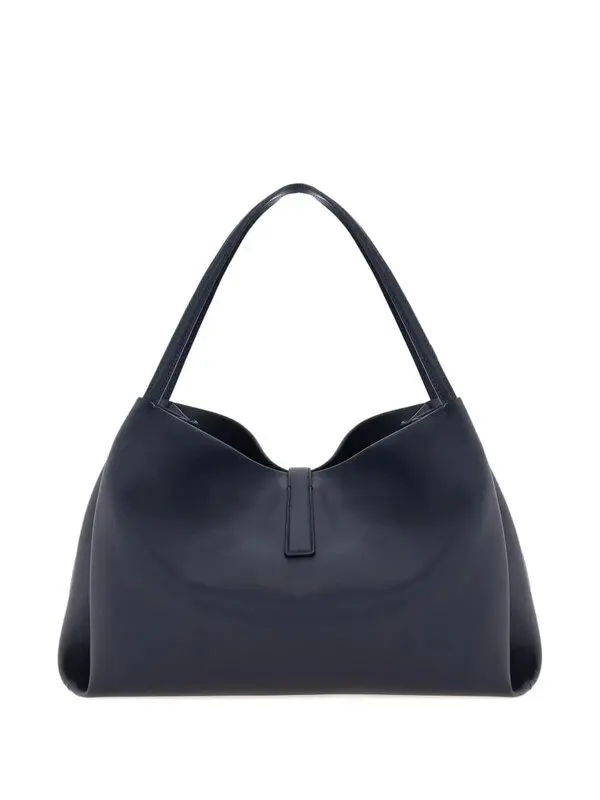 FERRAGAMO Large Leather Softened Tote Bag - Blue