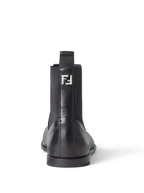 Fendi Ff Squared Chelsea Boots In Nappa Leather