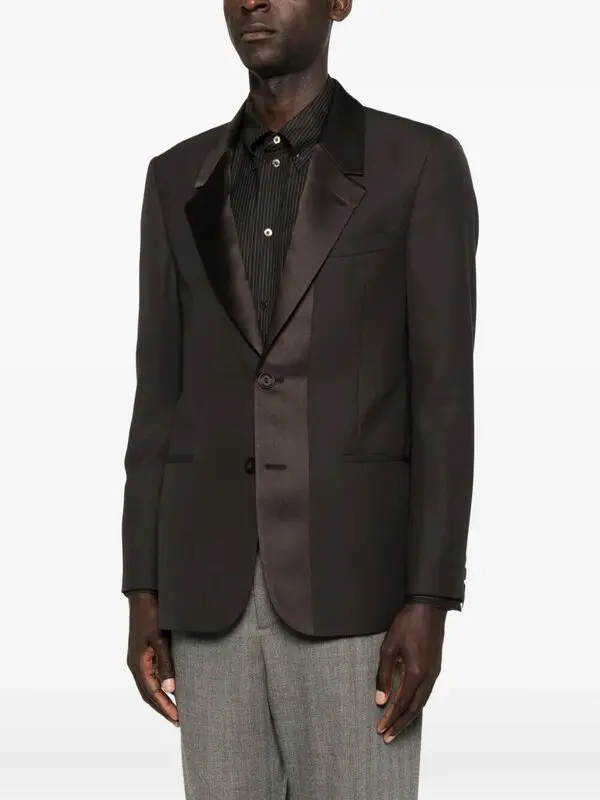 Fendi Single-breasted Wool Crêpe Tailored Blazer