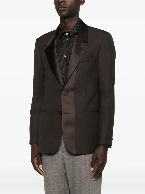 Fendi Single-breasted Wool Crêpe Tailored Blazer