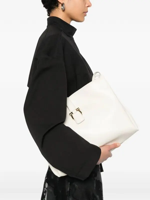 FERRAGAMO Buckle-detail Medium Shoulder Bag - Multicolor