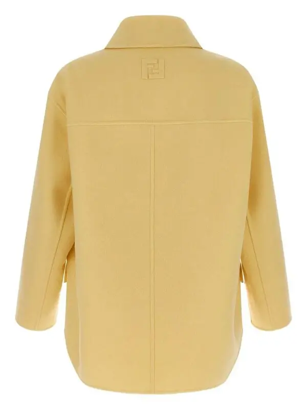 Fendi Wool Double-breasted Pea Coat - Multicolor