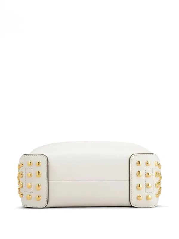 TOD'S Metal Dots Leather Mini Bag - White