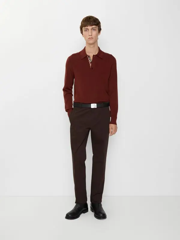 Burberry Slim Fit Cotton Chino Trousers