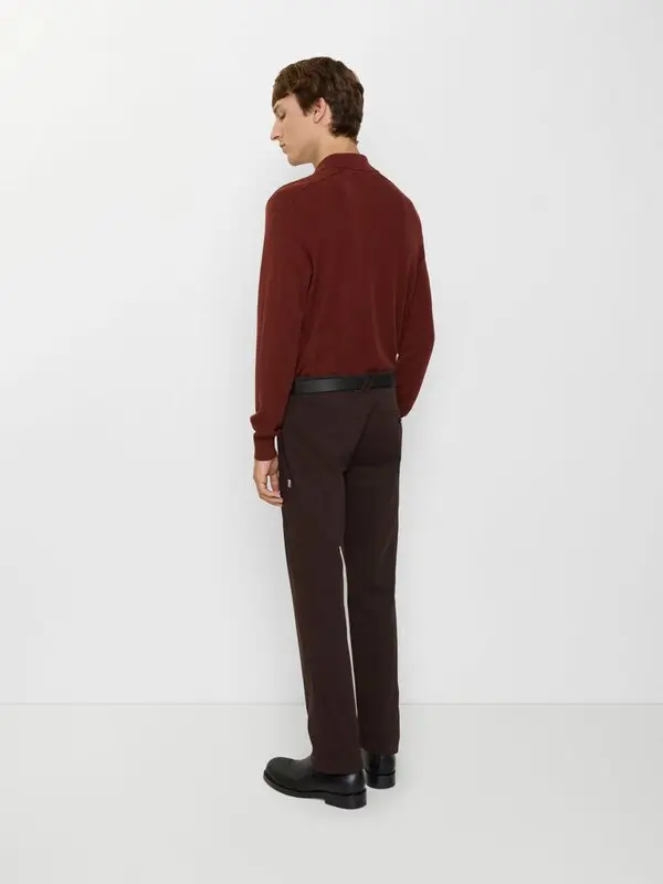 Burberry Slim Fit Cotton Chino Trousers