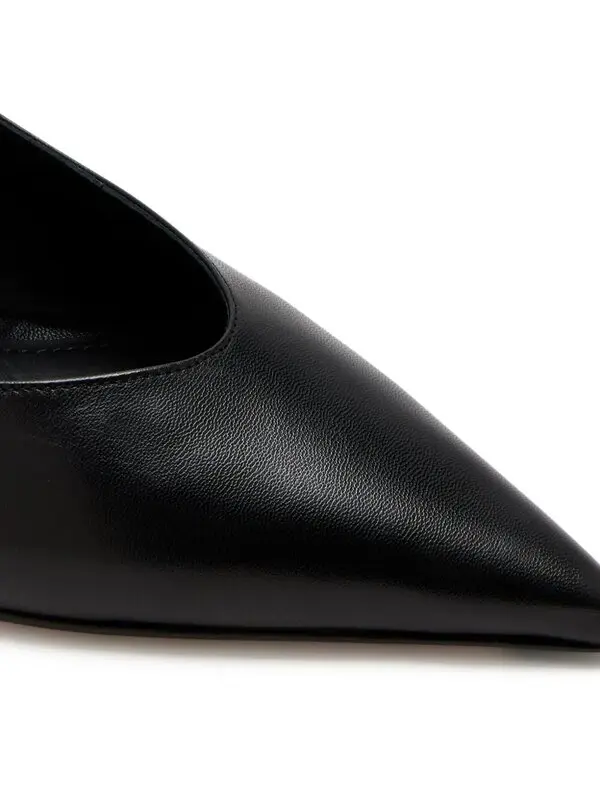 FERRAGAMO Cleya 55 S-shaped Leather Slingback