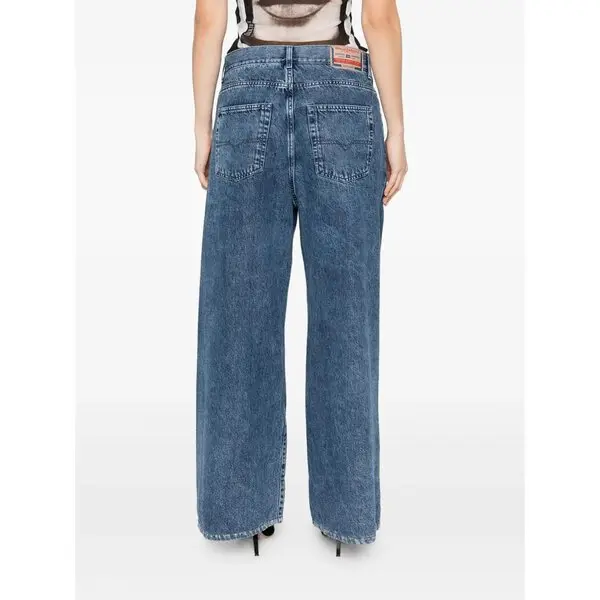 DIESEL® Denim Wide-leg Jeans - Blue