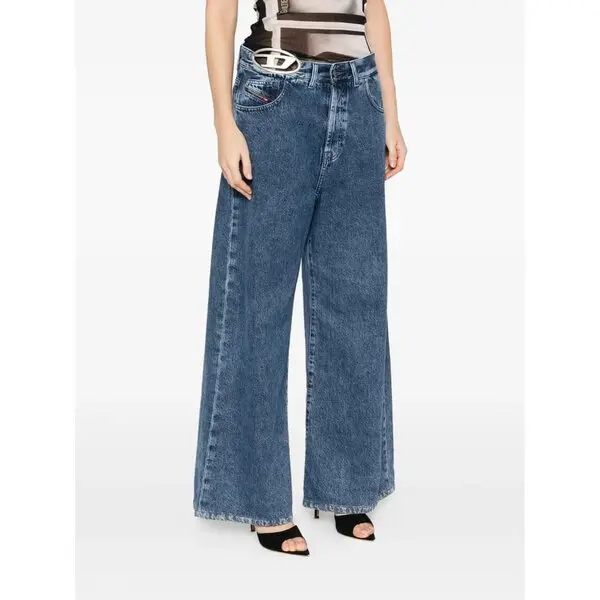 DIESEL® Denim Wide-leg Jeans - Blue