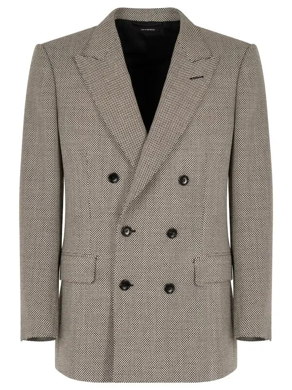 TOM FORD Opposite Birdseye Db Jacket