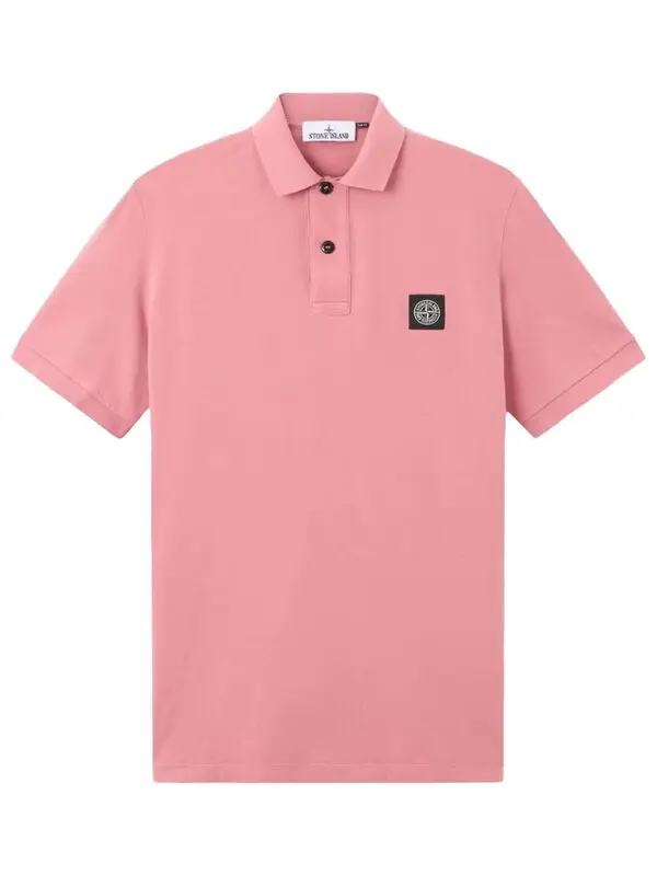 Stone Island Slim Fit Cotton Piqué Polo Shirt - Multicolor