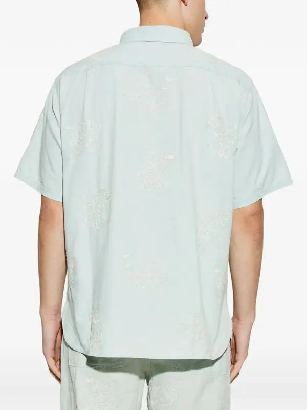 Kenzo Cartoon` Embroidered Short Sleeve Shirt