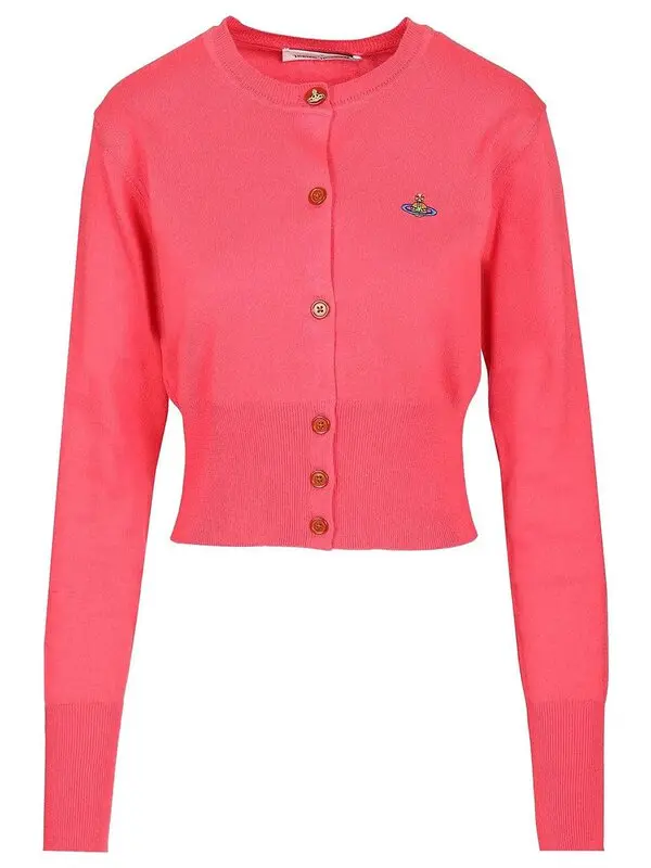 VIVIENNE WESTWOOD Cashmere Blend Cropped Cardigan - Multicolor