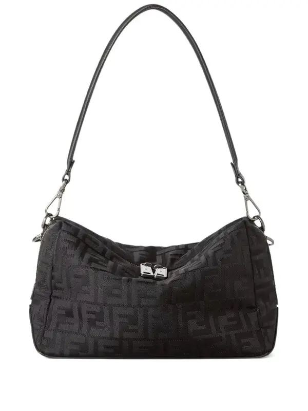 Fendi Squared Ff Lui Medium Leather And Nylon Bag