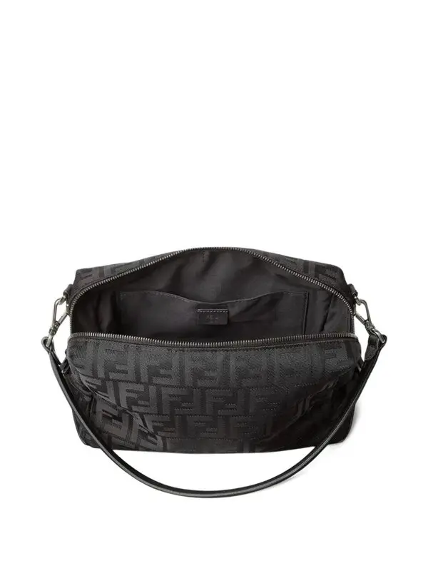 Fendi Squared Ff Lui Medium Leather And Nylon Bag