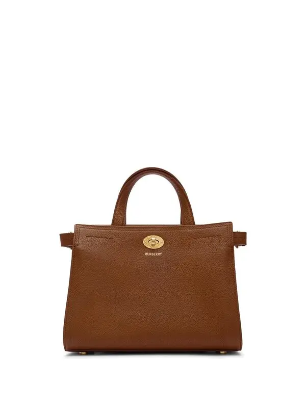 Burberry Mini Cotswolds Check Tote Bag - Brown