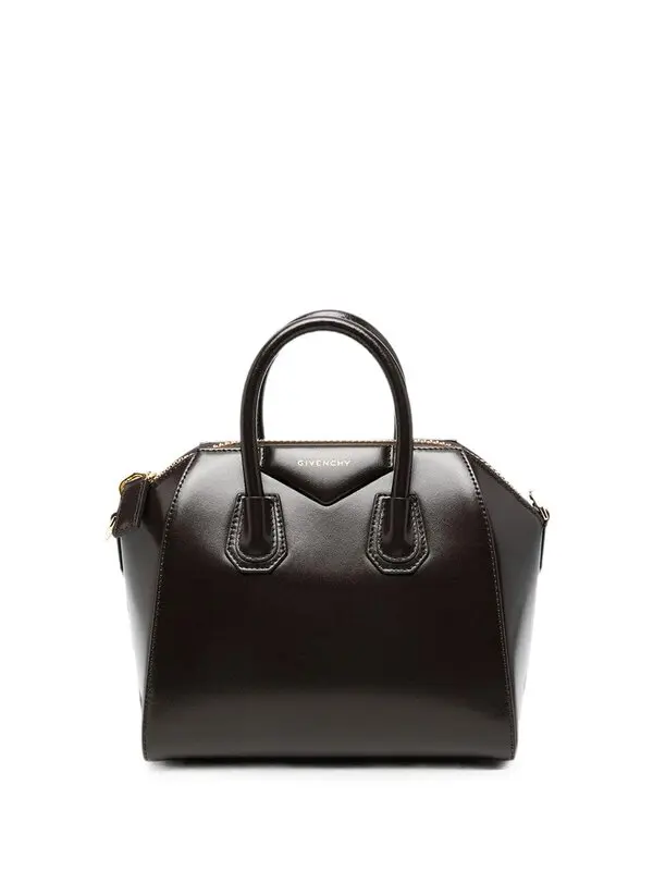 Givenchy Antigona Mini Box Leather Bag - Brown