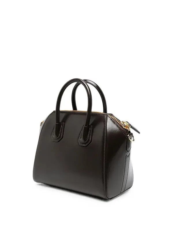 Givenchy Antigona Mini Box Leather Bag - Brown