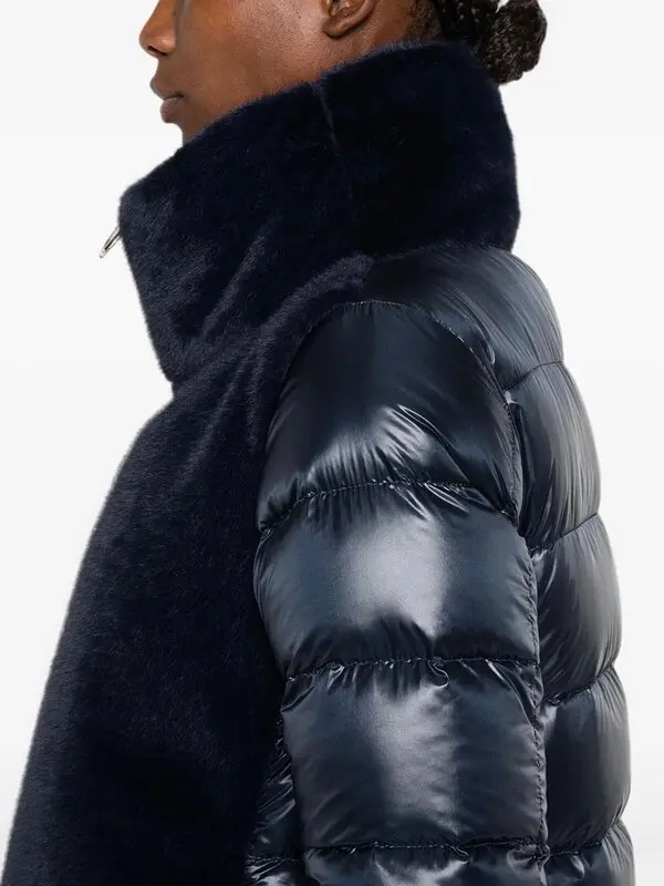 Herno Faux Fur-inserts Ultralight Padded Jacket - Blue