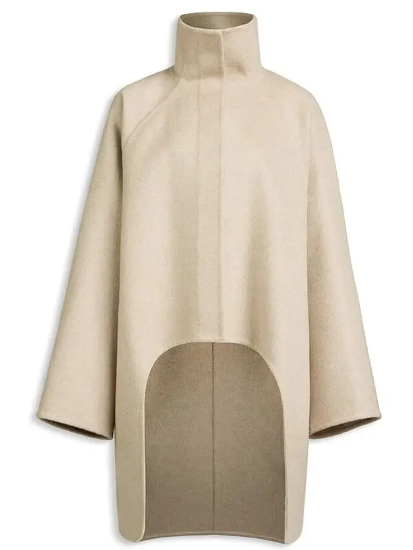Alaïa Asymmetric Cashmere Coat - Multicolor