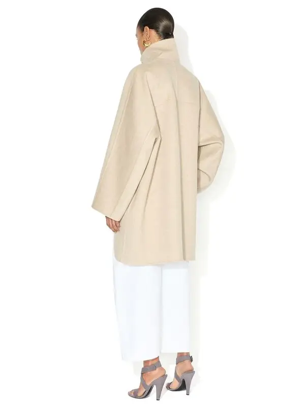 Alaïa Asymmetric Cashmere Coat - Multicolor