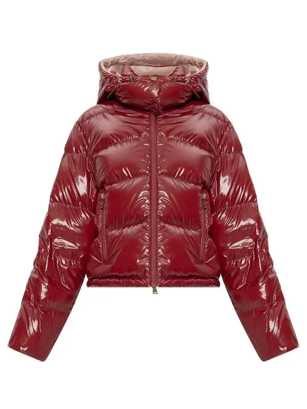 Moncler Niveole Short Down Jacket - Red