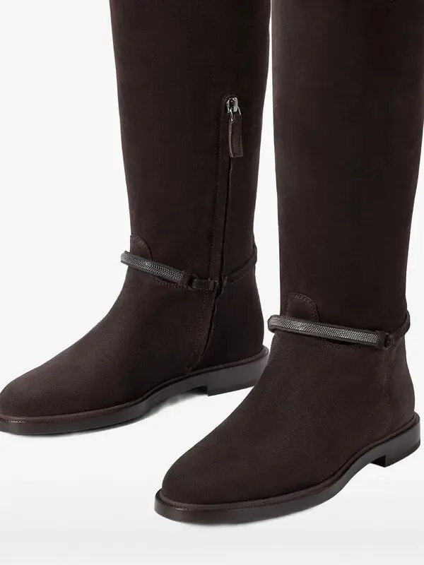 Brunello Cucinelli Knee High Boots - Brown