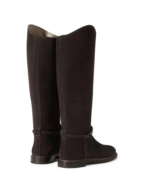 Brunello Cucinelli Knee High Boots - Brown