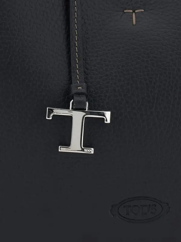 TOD'S Mini Handbag With Shoulder Strap - Black