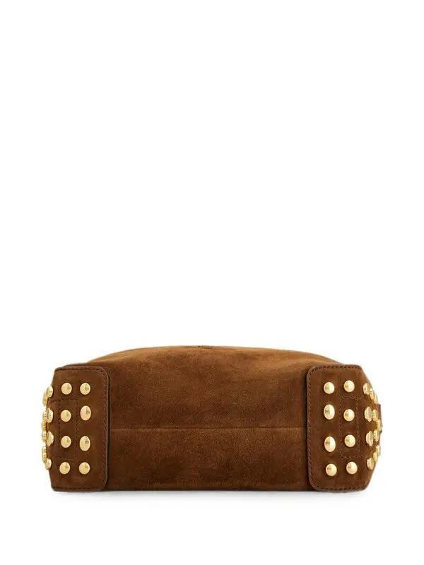 TOD'S Metal Dots Suede Mini Bag - Brown