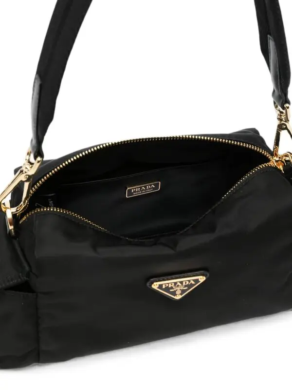 Prada Re-nylon And Leather Explore Small Bag - Black
