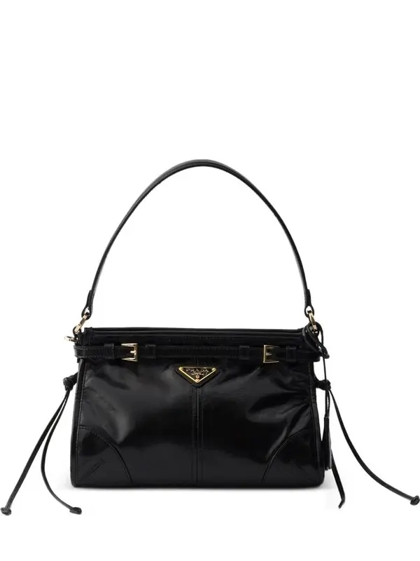 Prada Bonnie Small Leather Handbag - Black