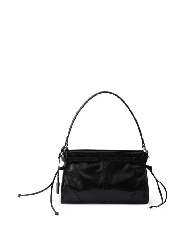 Prada Bonnie Small Leather Handbag - Black