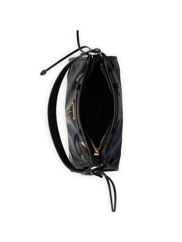 Prada Bonnie Small Leather Handbag - Black