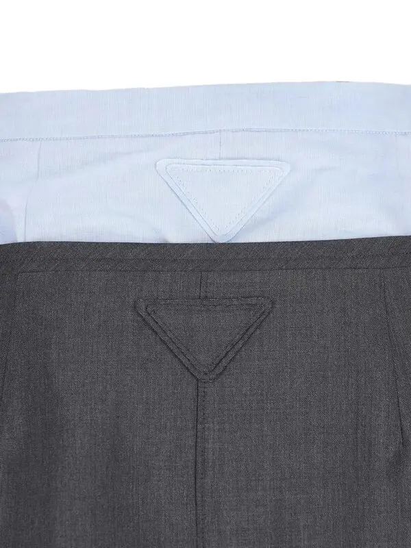 Prada Cotton Midi Skirt - Gray