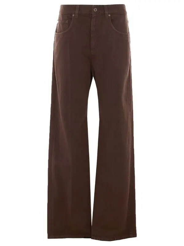 Brunello Cucinelli Cotton Pants - Brown
