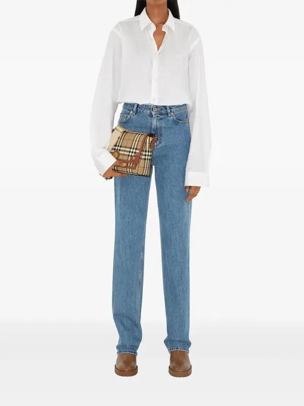 Burberry Checked Crossbody Bag - Multicolor