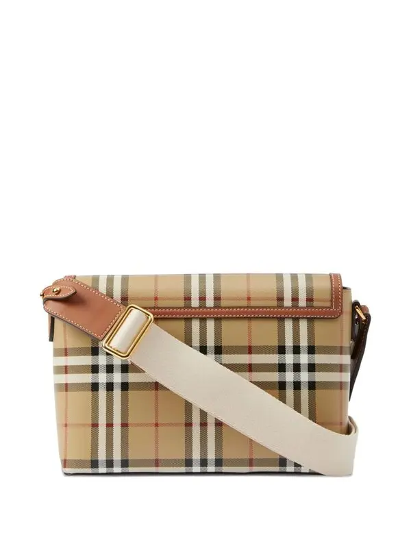 Burberry Checked Crossbody Bag - Multicolor