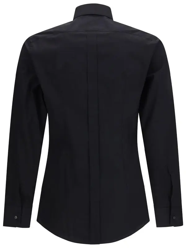 Dolce & Gabbana Stretch-poplin Shirt - Black