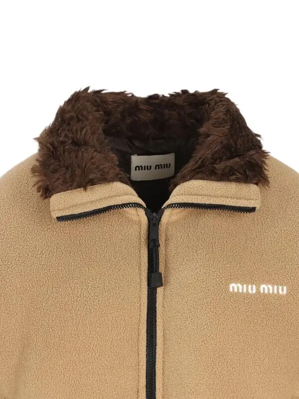 Miu Miu Fleece Down Jacket - Multicolor