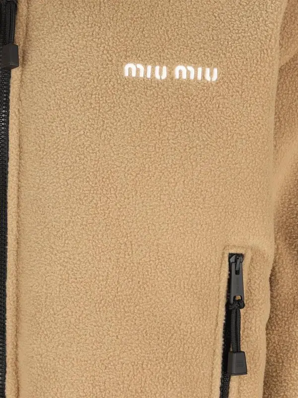 Miu Miu Fleece Down Jacket - Multicolor