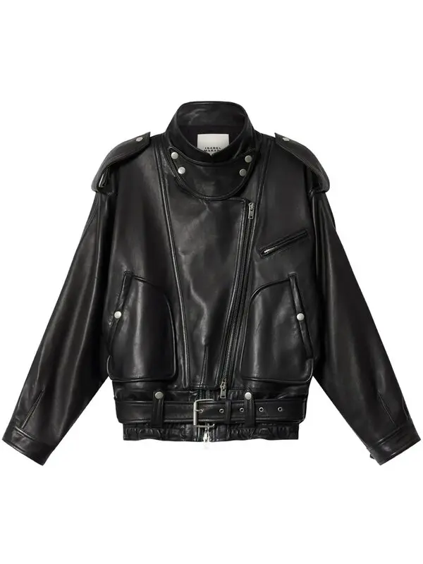 Isabel Marant Étoile Farza Leather Jacket - Black